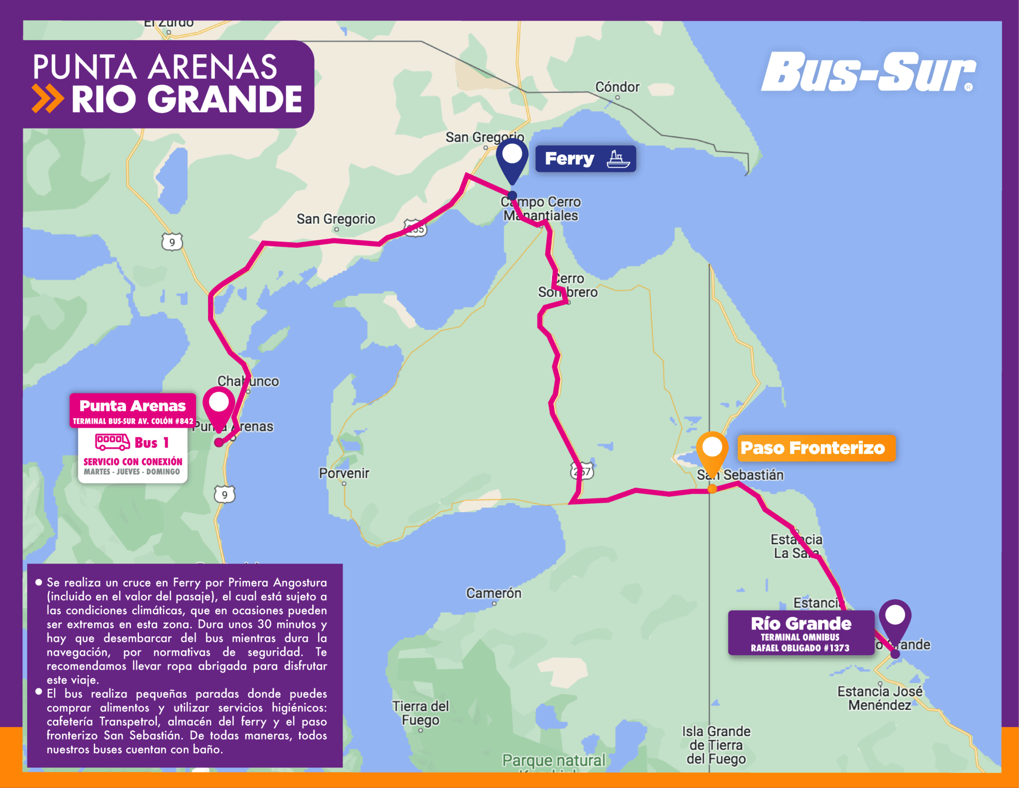 Destinos – Bus-Sur